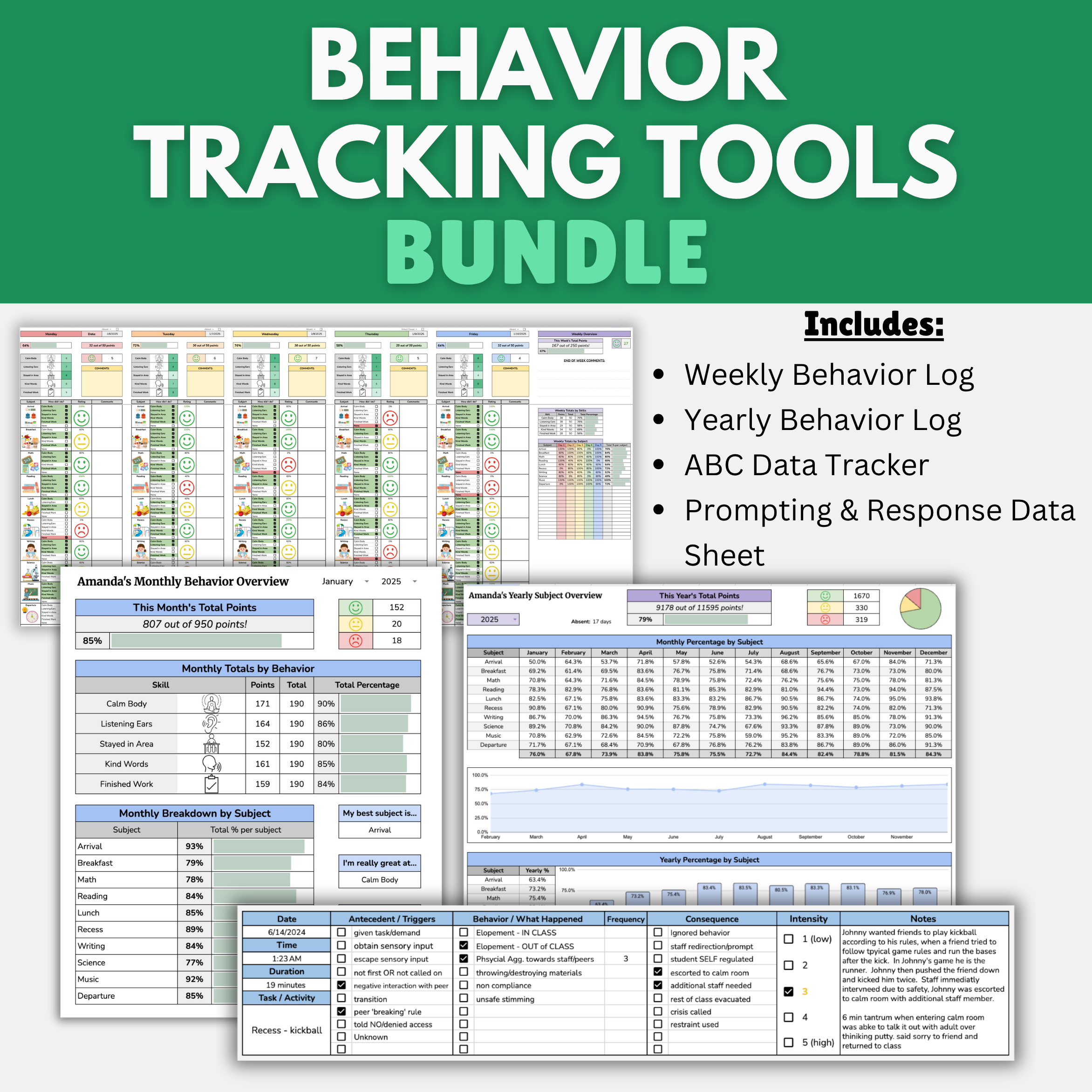 The Ultimate Behavior Tracking Bundle – Sheets that Teach