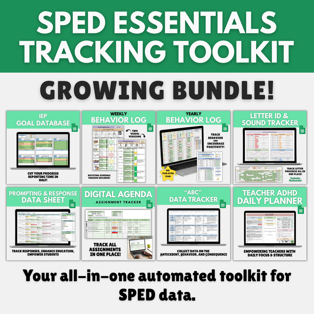 SPED Essentials Tracking Toolkit – Sheets that Teach