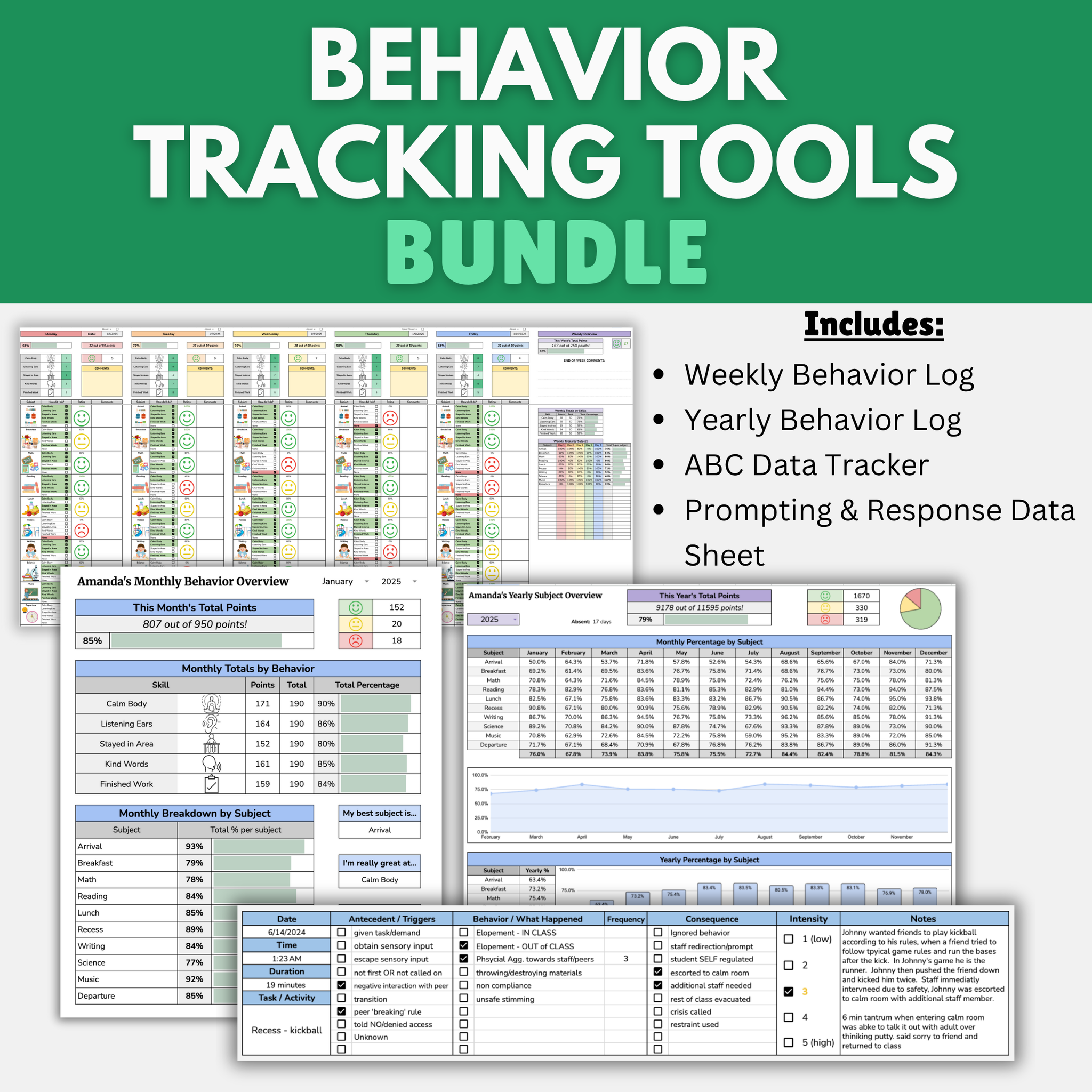 The Ultimate Behavior Tracking Bundle – Sheets that Teach
