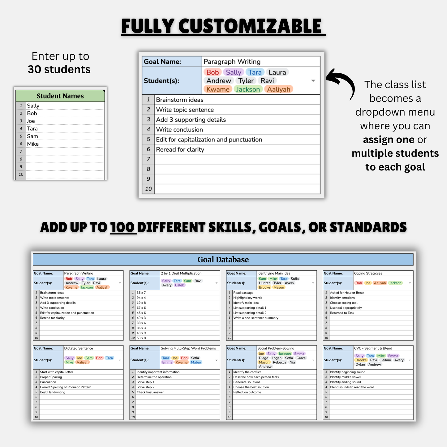 Classroom Goal Database | Multi-Student Progress Monitoring Made Simpl ...