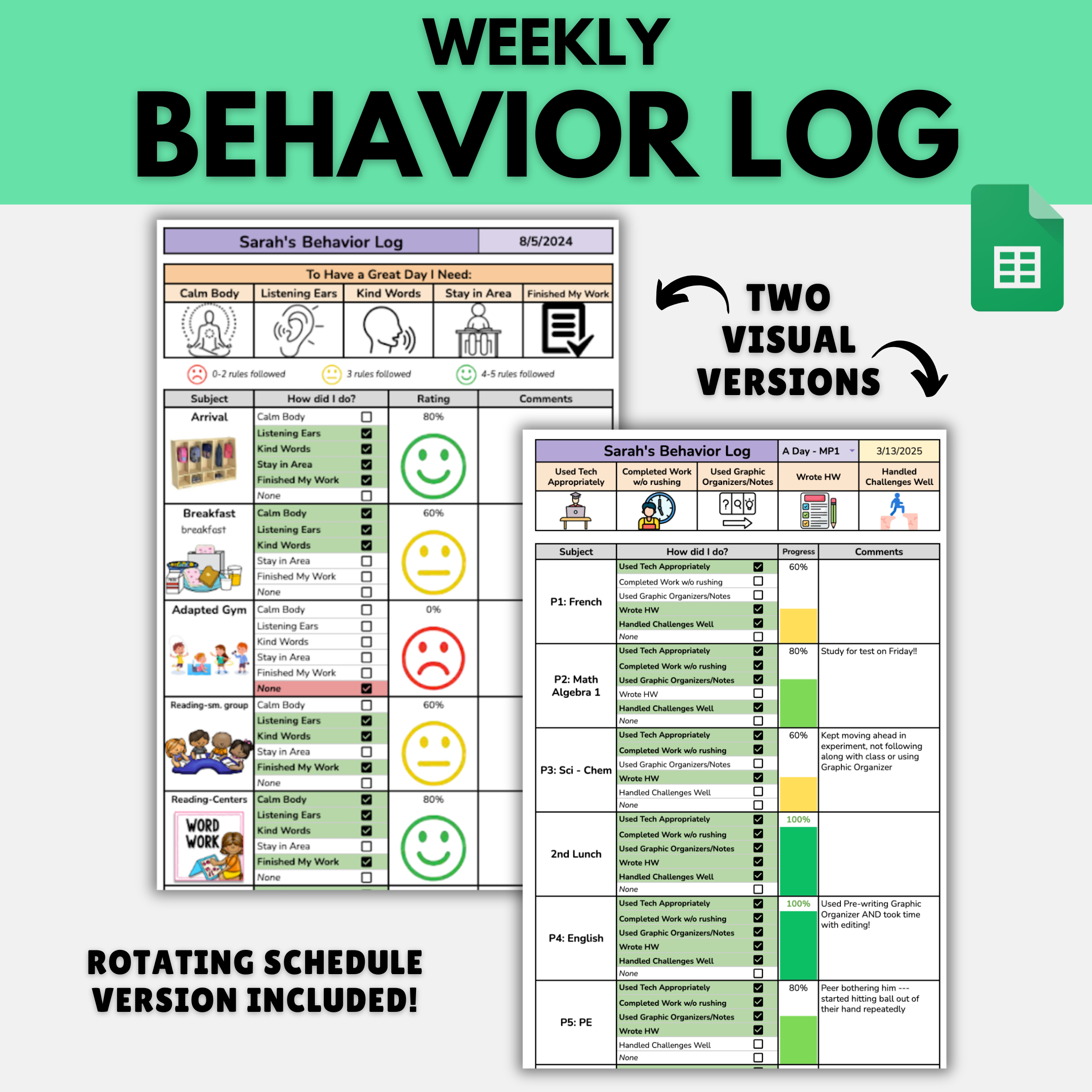 All Templates – Sheets that Teach